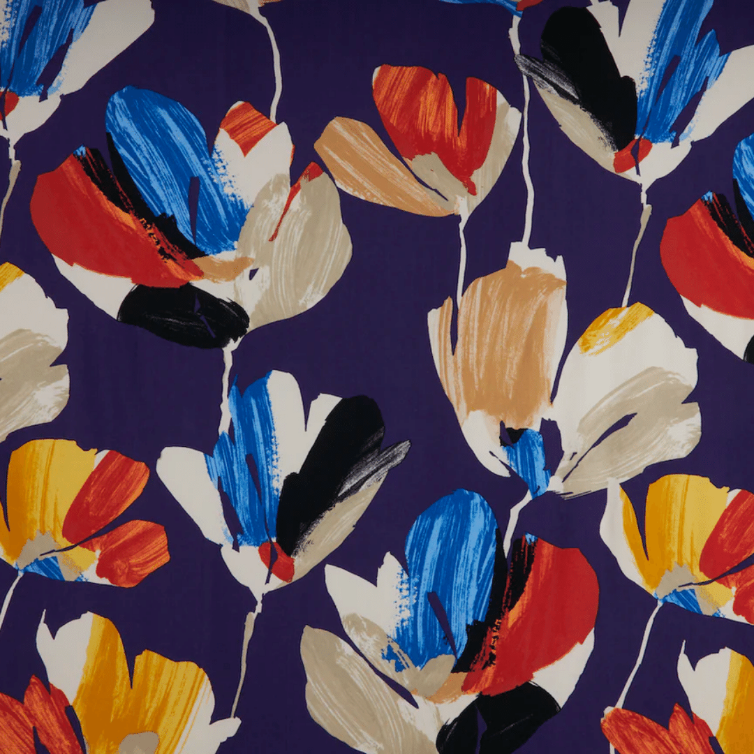 Buy Wholesale Large Floral Print Fabric By The Yard | Zelouf Fabrics