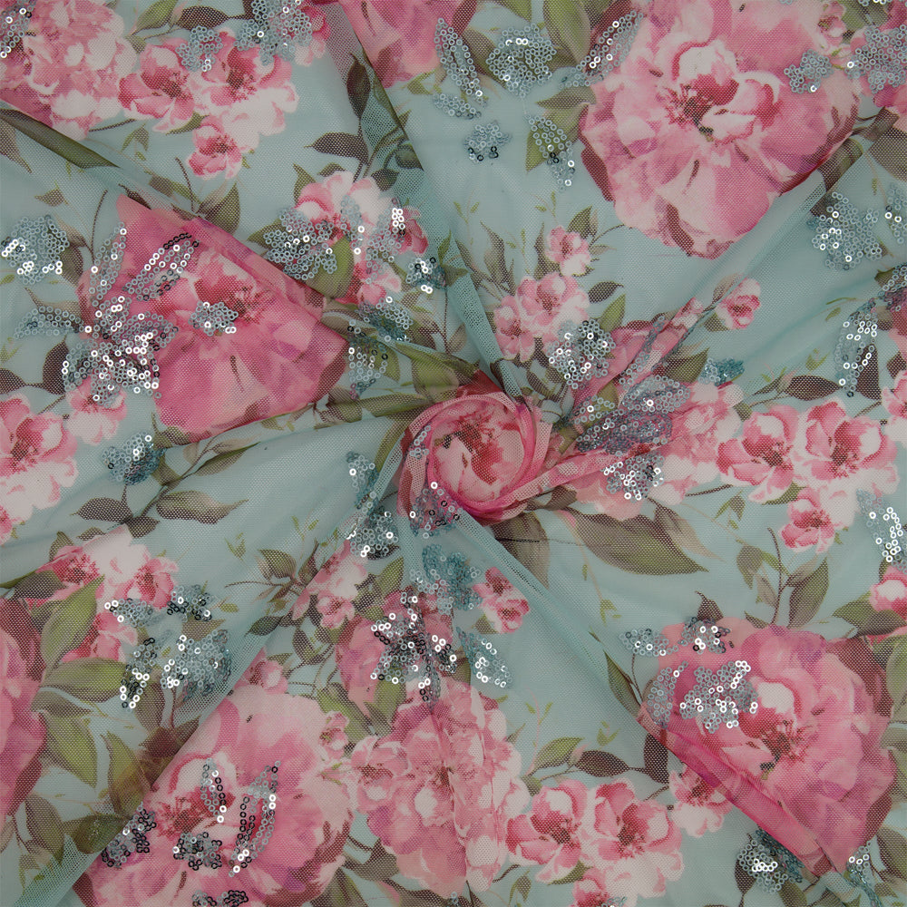 Buy Wholesale Large Floral Print Fabric By The Yard | Zelouf Fabrics