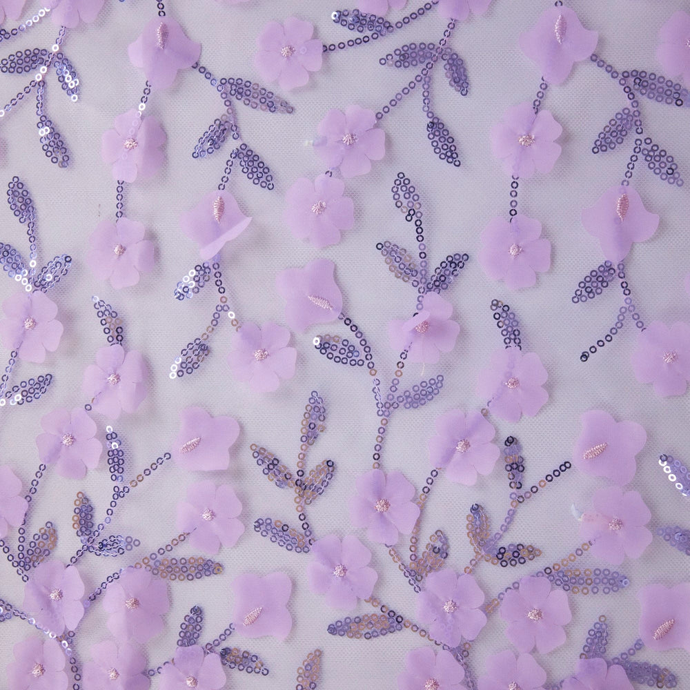 ALYCE 3D FLORAL SEQUIN EMBROIDERY MESH | 26637 | Wholesale Fabrics from ...
