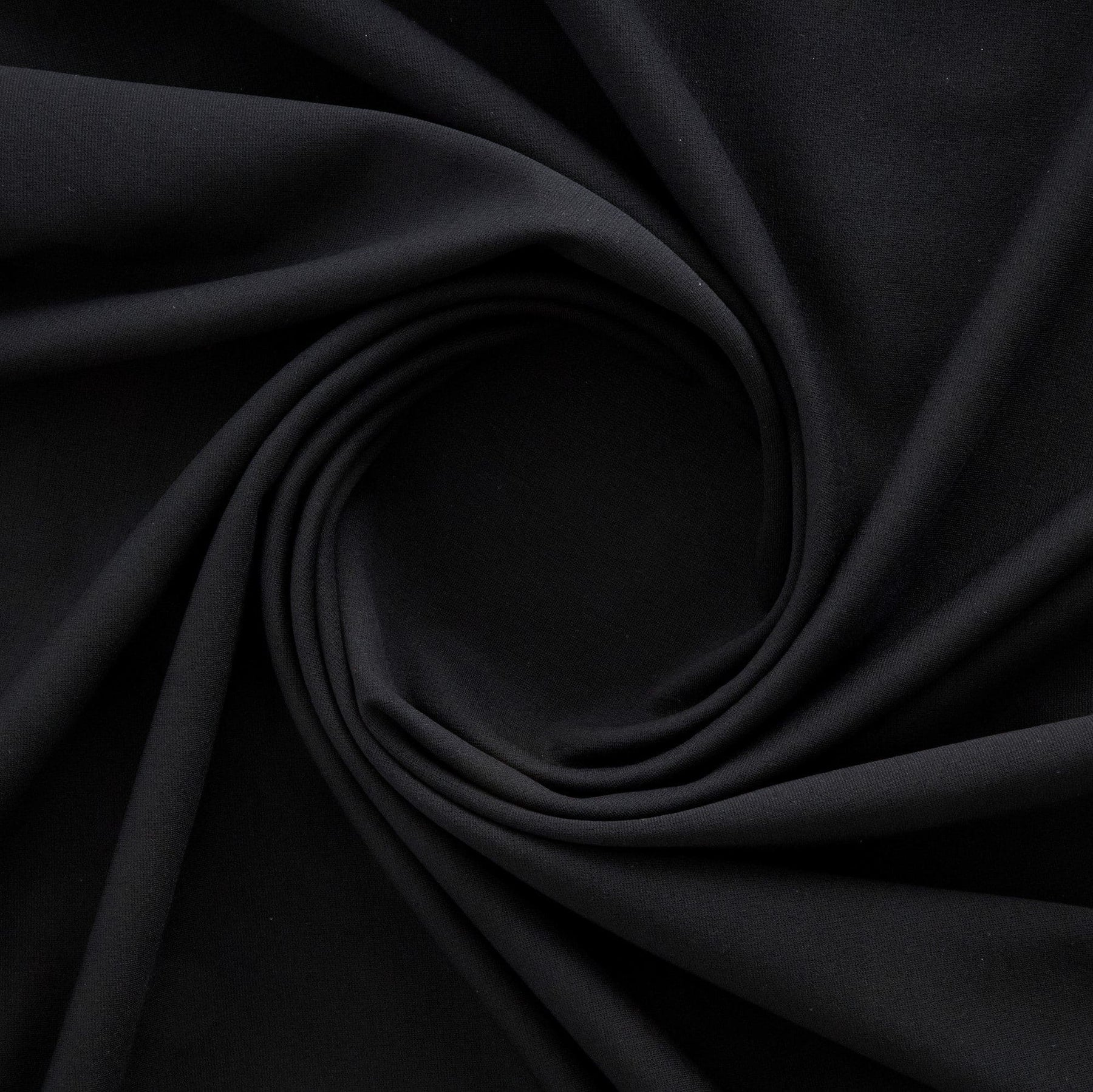 Black Ponte Knit Fabric - Ponte Fabric | Wholesale Fabrics from $14.99 USD