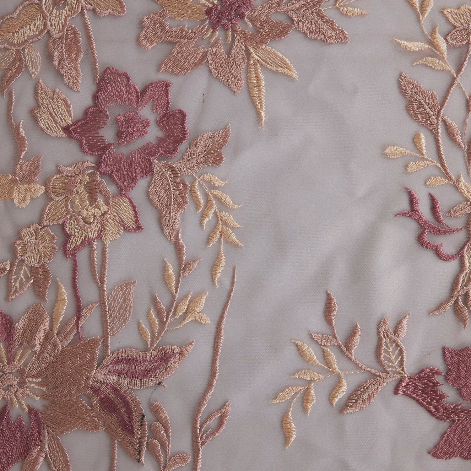 REINA SINGLE BORDER EMB MESH | 26424 | Wholesale Fabrics from $23.69 USD