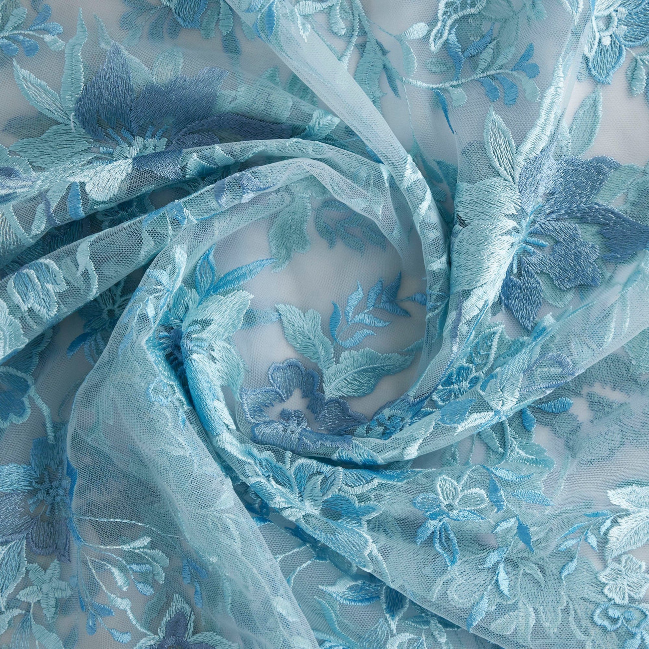 REINA SINGLE BORDER EMB MESH | 26424 | Wholesale Fabrics from $23.69 USD