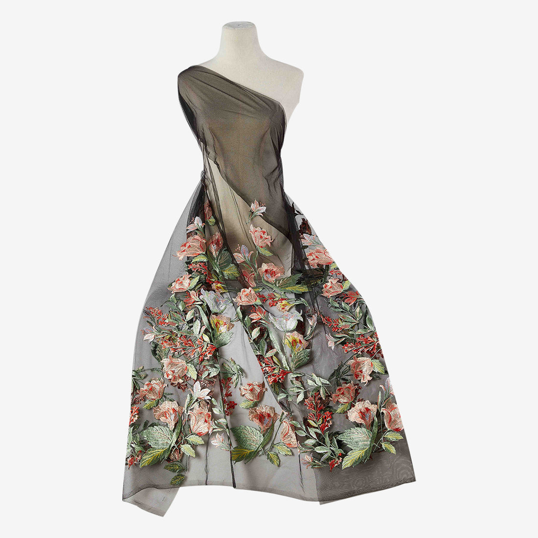 FRESH FLORAL BORDER MESH | 25302-1060 | Wholesale Fabrics from $16.99 USD