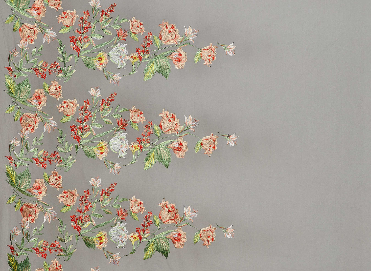 FRESH FLORAL BORDER MESH | 25302-1060 | Wholesale Fabrics from $16.99 USD