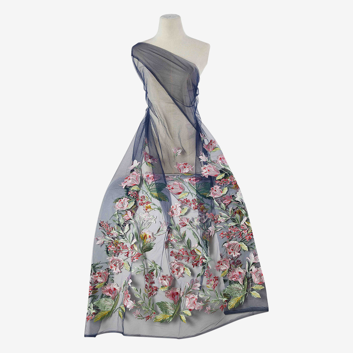 FRESH FLORAL BORDER MESH | 25302-1060 | Wholesale Fabrics from $16.99 USD