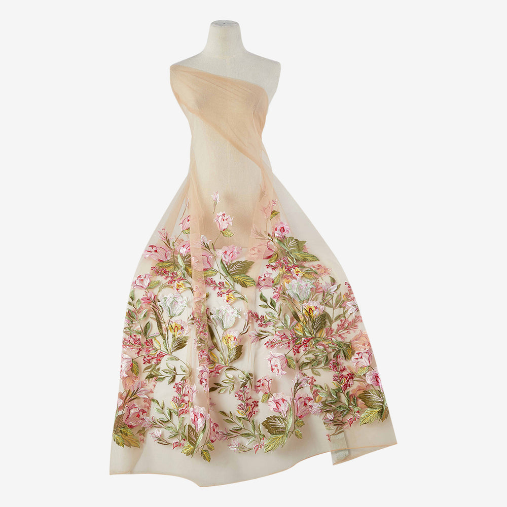 FRESH FLORAL BORDER MESH | 25302-1060 | Wholesale Fabrics from $16.99 USD