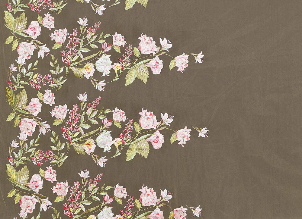 FRESH FLORAL BORDER MESH | 25302-1060 | Wholesale Fabrics from $16.99 USD