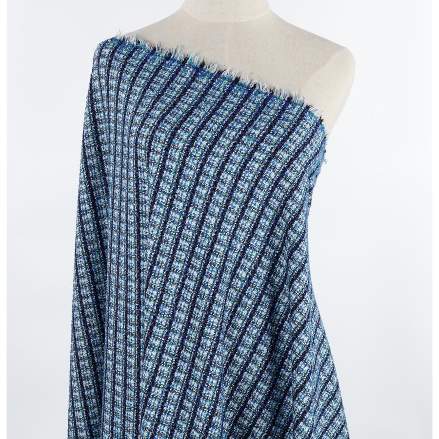 Betty Boucle Check Fabric By The Yard | Zelouf Fabrics | Wholesale ...