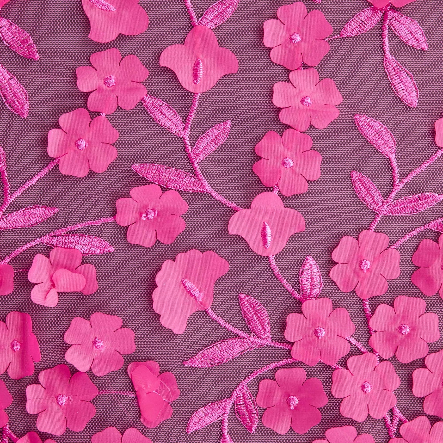 Buy Wholesale Caryn 3d Flower Embroidery Mesh | Zelouf Fabrics ...